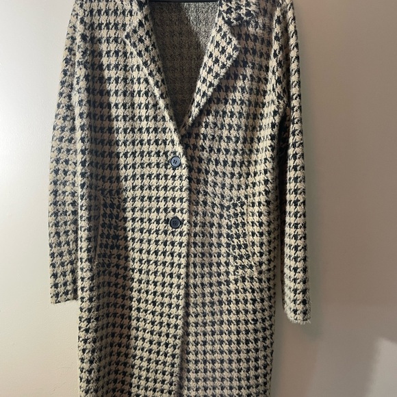 Max Studio | Jackets & Coats | Max Studio Elegant Houndstooth Coat In ...